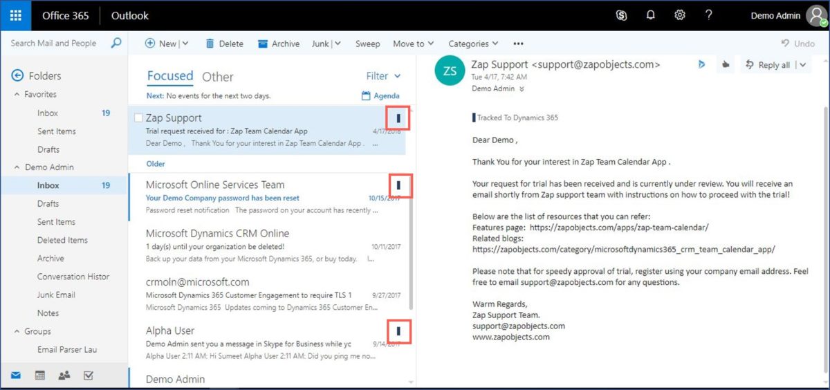 How to enable "Track to Dynamics 365" category in Outlook by using ...