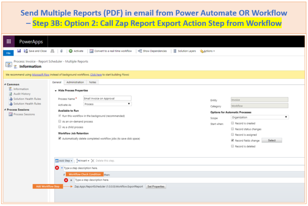 Automatically generate Invoice PDF (from Report) through Power Automate ...